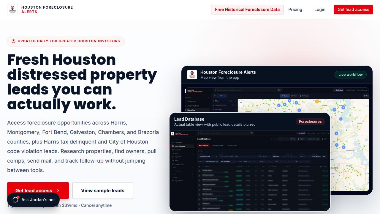 Houston Code Violation Properties — Daily List